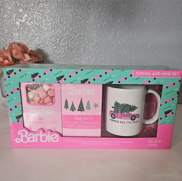 Barbie | Other | Barbie Color Changing Hot Cocoa Mug Set Pink | Poshmark